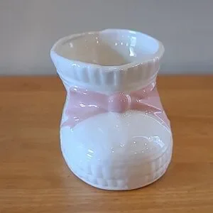Vintage | Other | Vintage Painted Ceramic Baby Boot Planter With ...